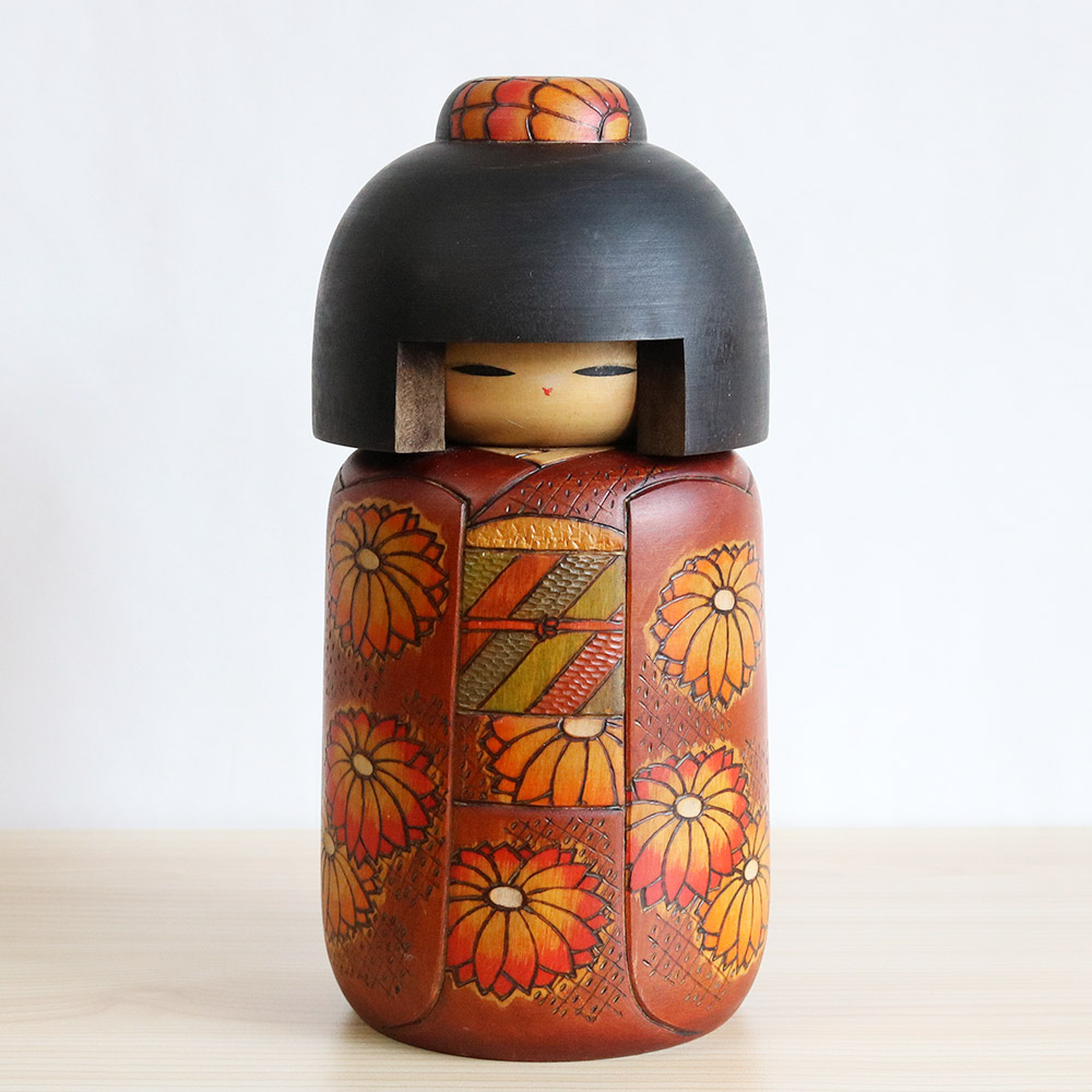 Vintage Kokeshi Doll by Sekiguchi Sansaku - Kokeshi Japan