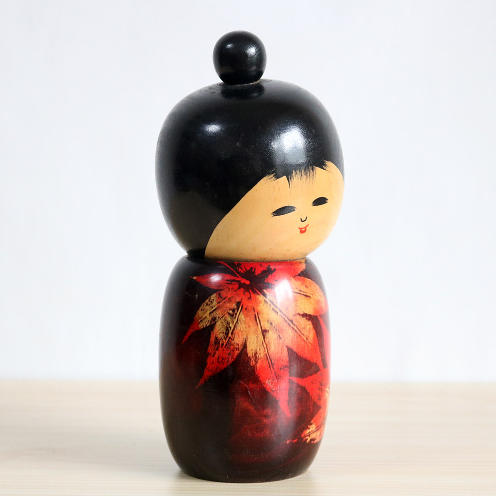 Chubby Kokeshi Doll By Sekiguchi Sansaku - Kokeshi Japan