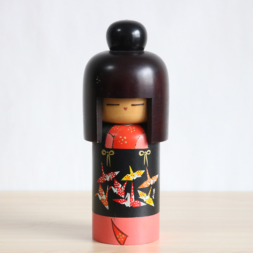 Hina Kokeshi Set by Sato Yoshihiro 20cm - Kokeshi Japan