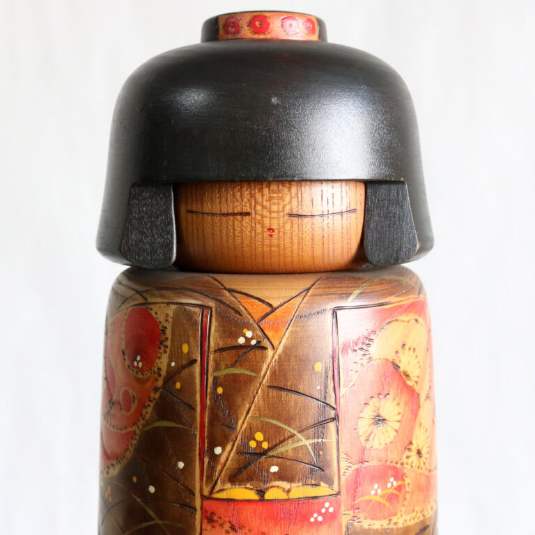 Tall Vintage Kokeshi Doll by Sekiguchi Toa - Kokeshi Japan