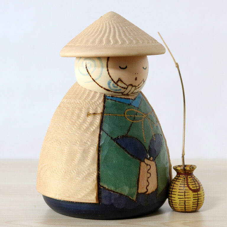 Sekiguchi Sansaku Kokeshi Doll - Fisherman - Kokeshi Japan