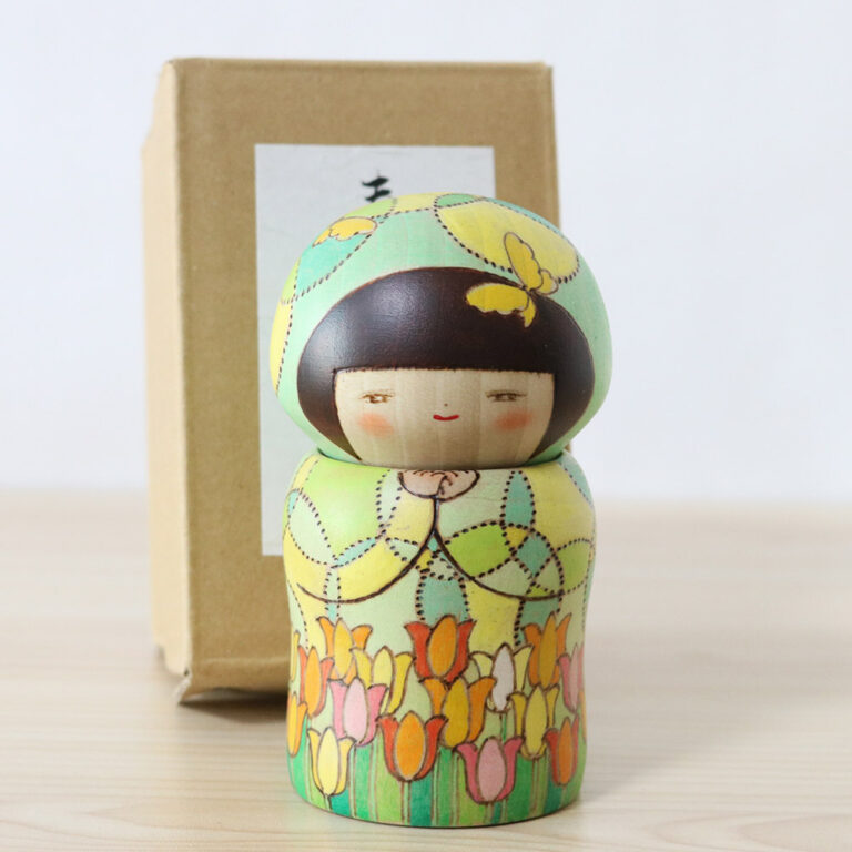 Fumio Tomidokoro Kokeshi - Spring Fairy Tale - Kokeshi Japan