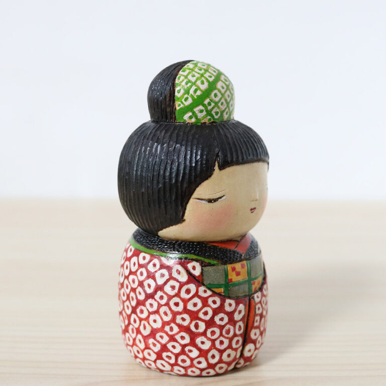 Ichiko Yahagi Creative Kokeshi Doll - Kanoko - Kokeshi Japan