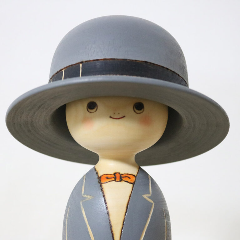 Sekiguchi Sansaku Kokeshi Doll - Papa no Boshi - Kokeshi Japan