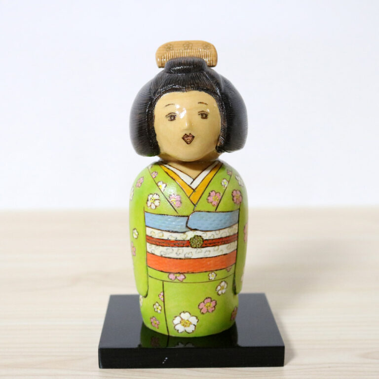 Yoshihara Kazuyuki Kokeshi Doll - Amachan - Kokeshi Japan