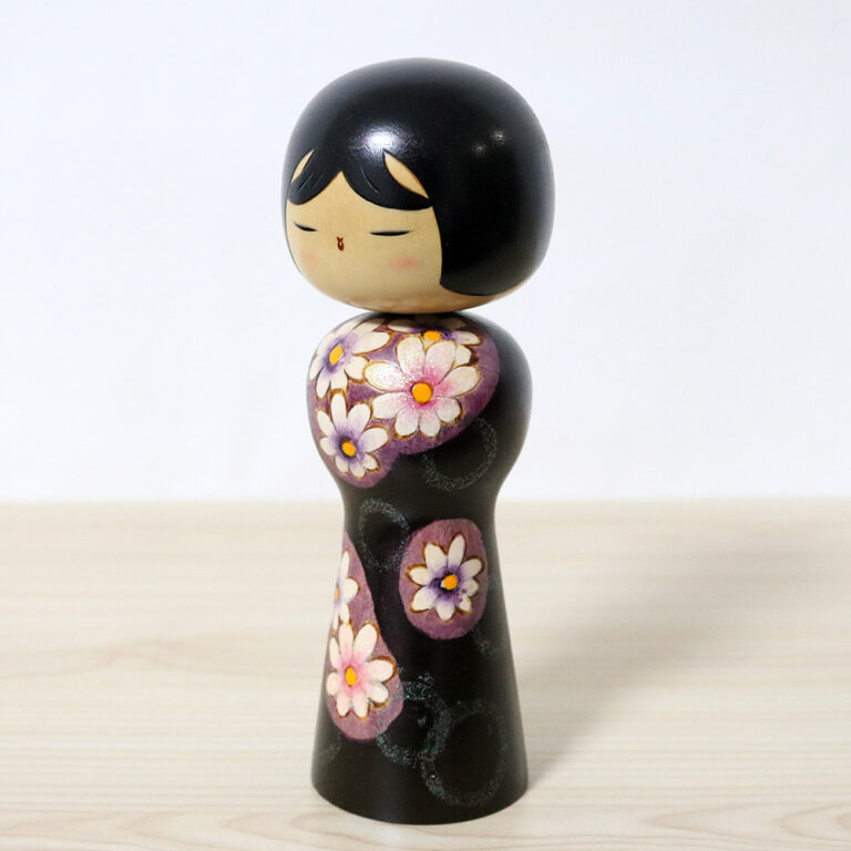 Yushi Kawase Vintage Japanese Kokeshi Doll - Kokeshi Japan