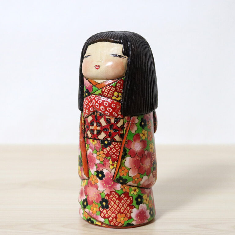 Ichiko Yahagi Creative Kokeshi Doll - Uzuki - Kokeshi Japan