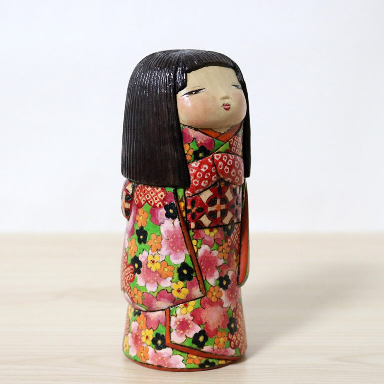 Ichiko Yahagi Creative Kokeshi Doll - Uzuki - Kokeshi Japan